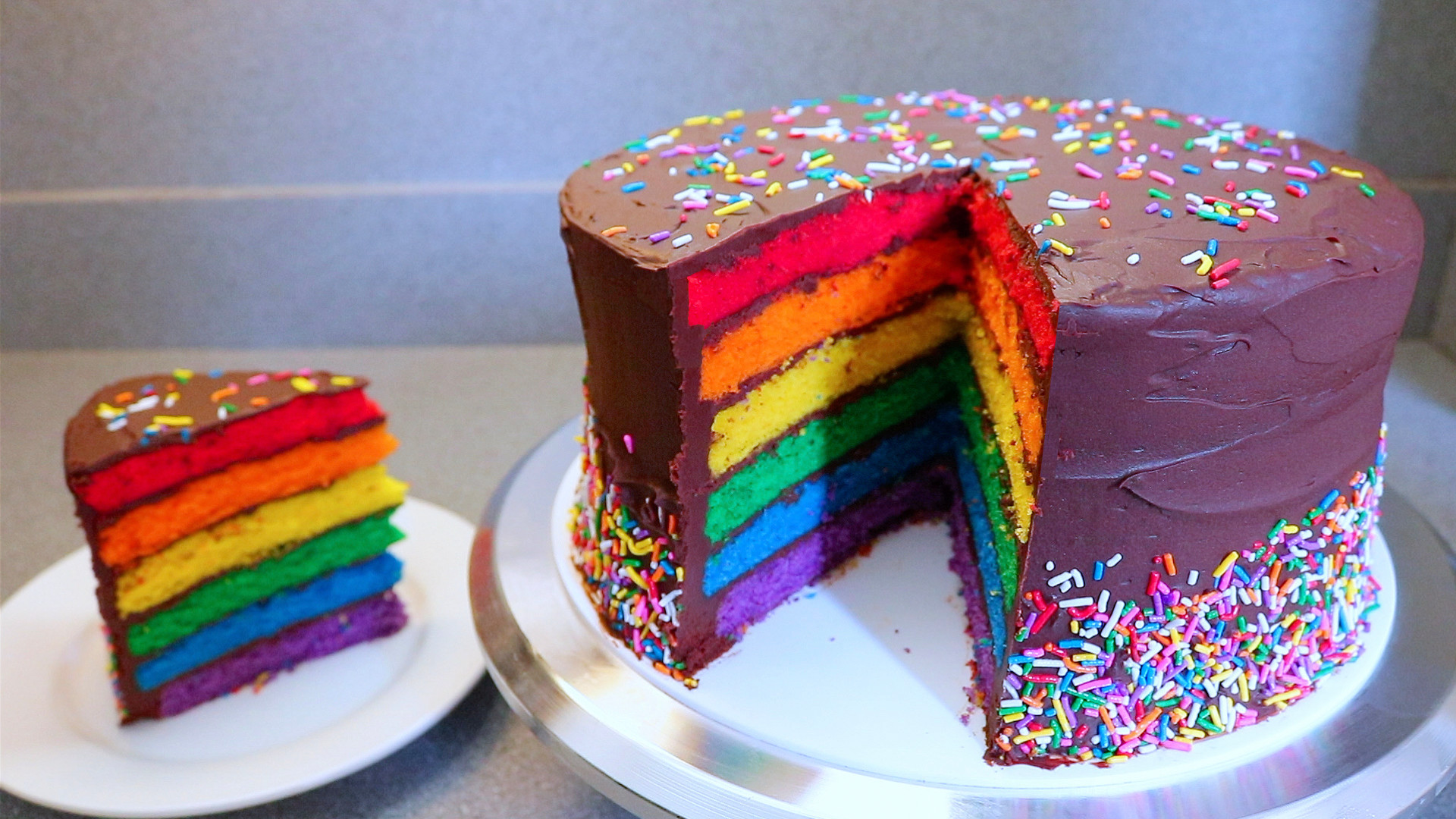 Cooking with Kurt | Rainbow Layer Cake